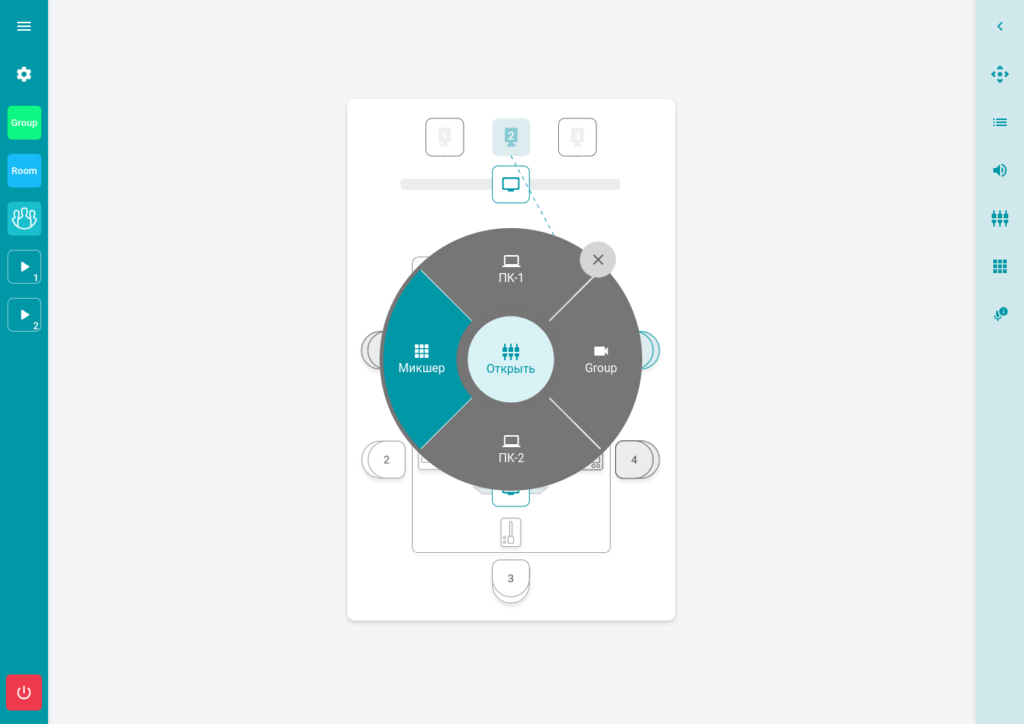 Обновление Unitsolutions Coordinator 1.1: Управление PTZ-камерой с помощью виртуальных клавиш и ...